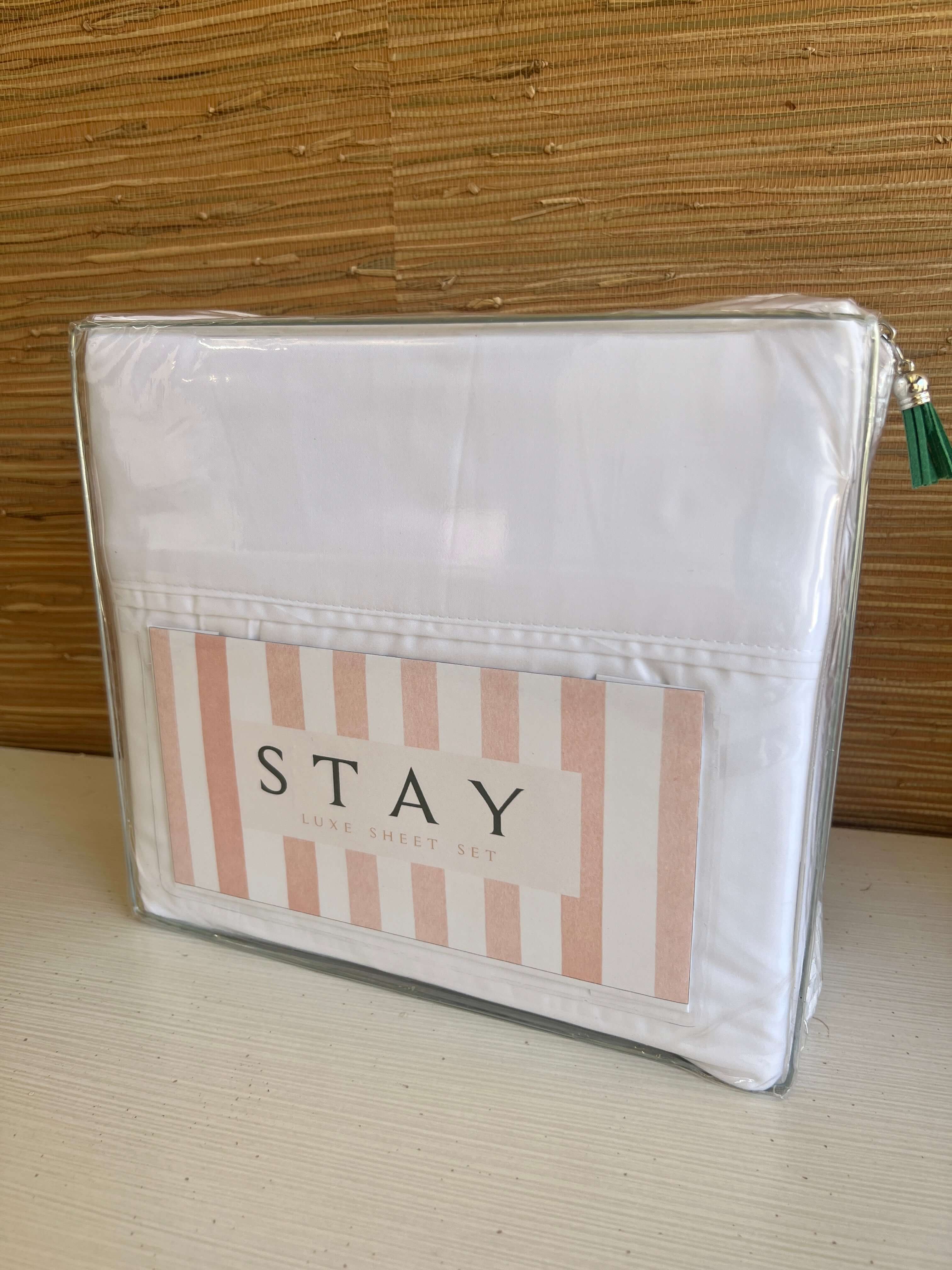 White 1800 Luxe Sheet Set – Stay Luggage Racks